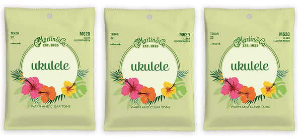 Martin M620 Tenor Ukulele Strings 22-25 (3 Pack) – Morrell Music Company